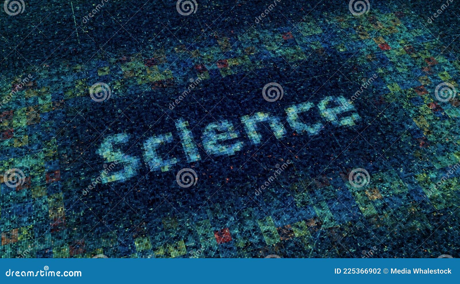 Computer Science and Internet Concept. Animation. Blue Circuit Board ...