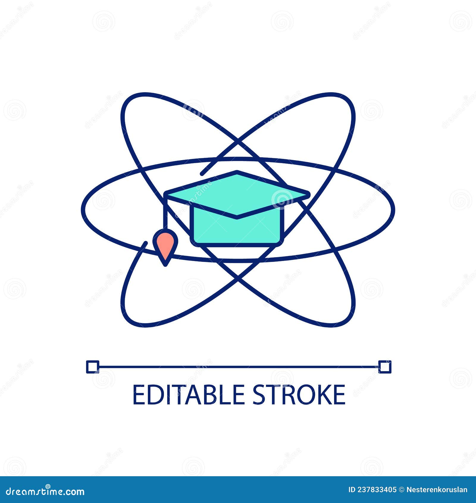 Computer Science Learning RGB Color Icon Stock Illustration ...