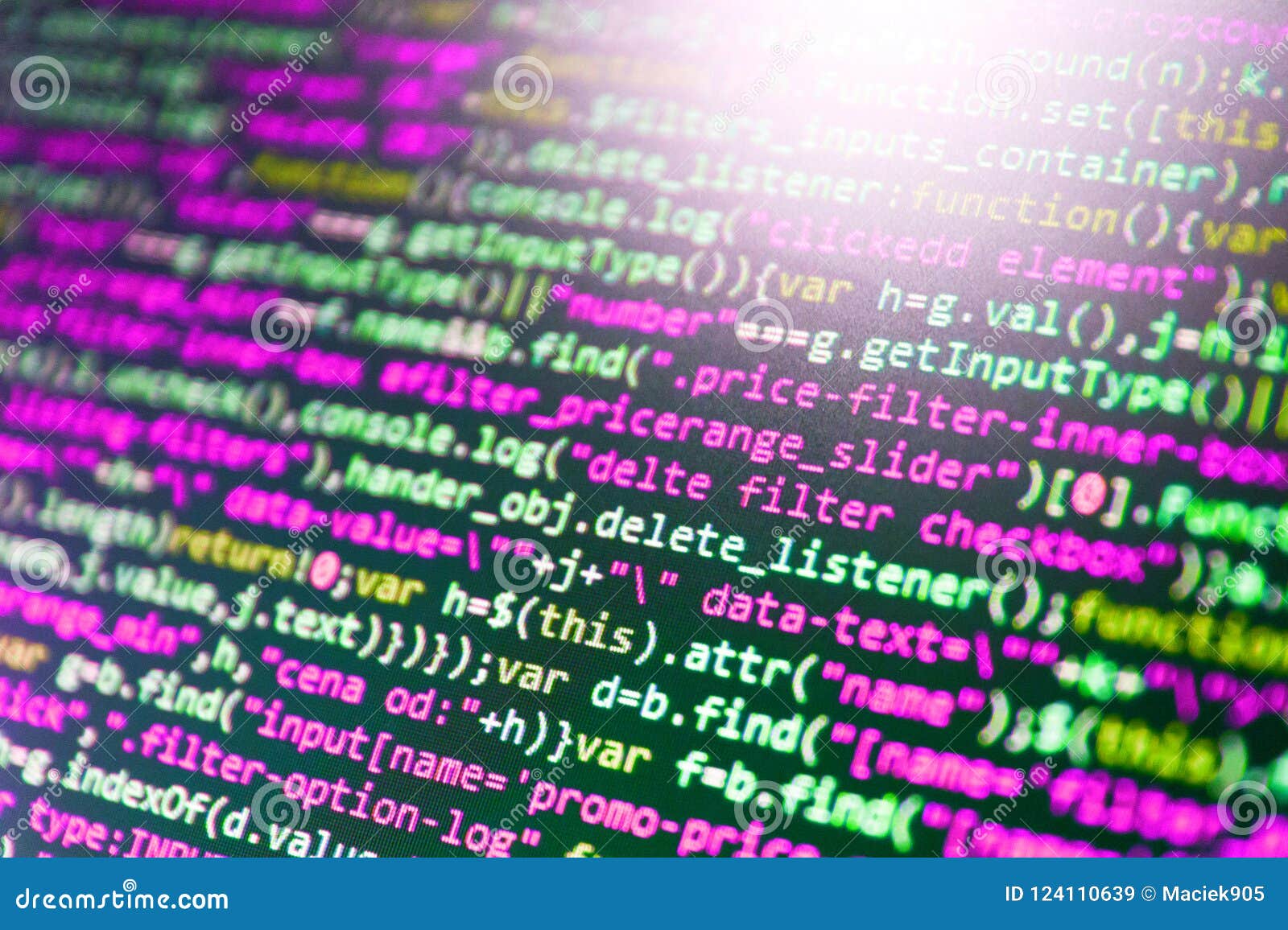 Computer Science Lesson. Software Abstract Background Editorial Stock ...