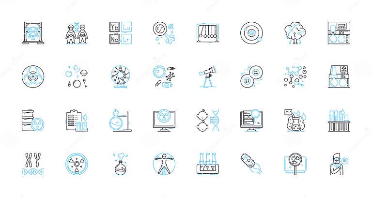 Computer Science Linear Icons Set. Algorithm, Binary, Compiler ...