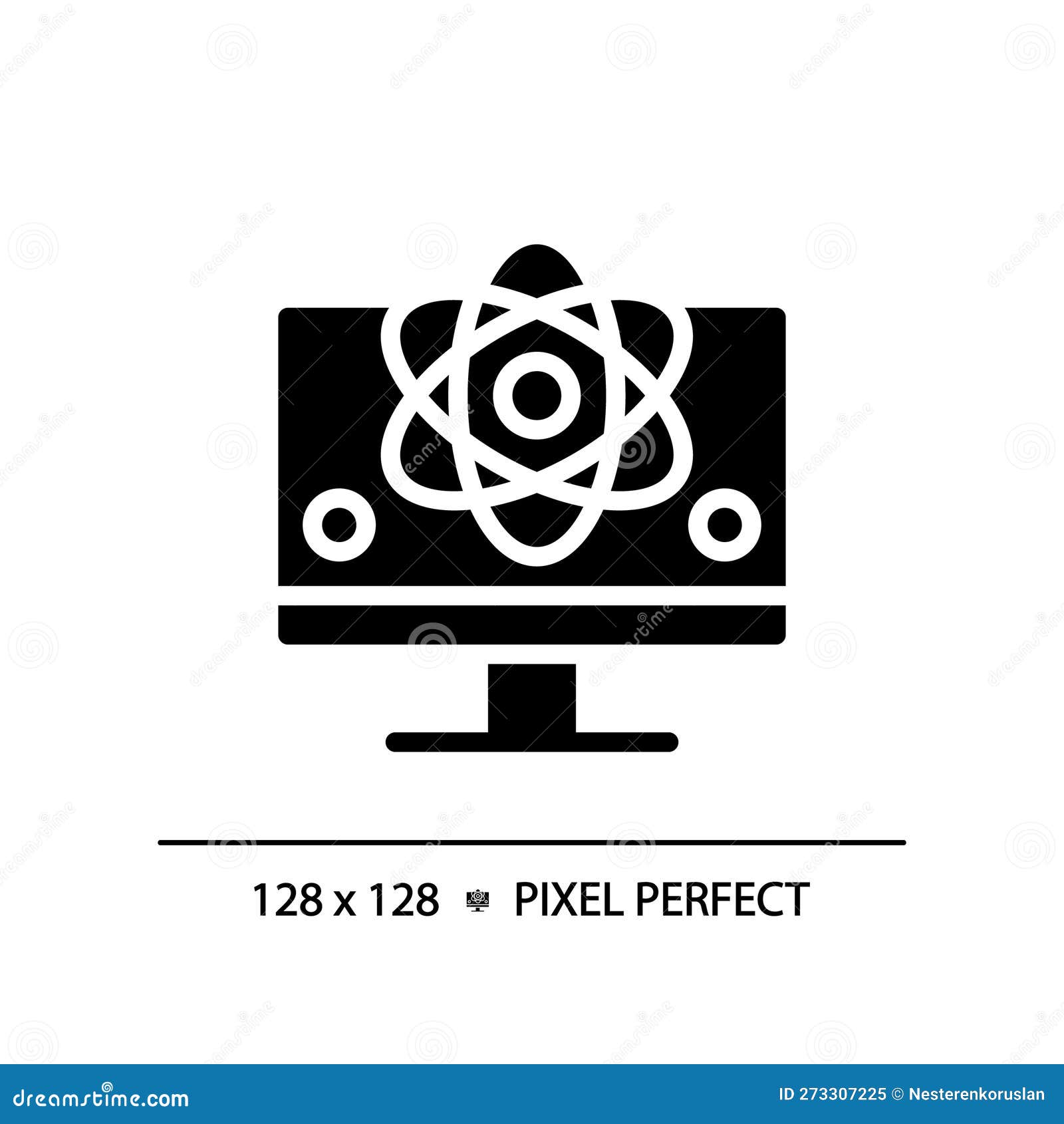 Computer Science and STEM Pixel Perfect Black Glyph Icon Stock Vector ...