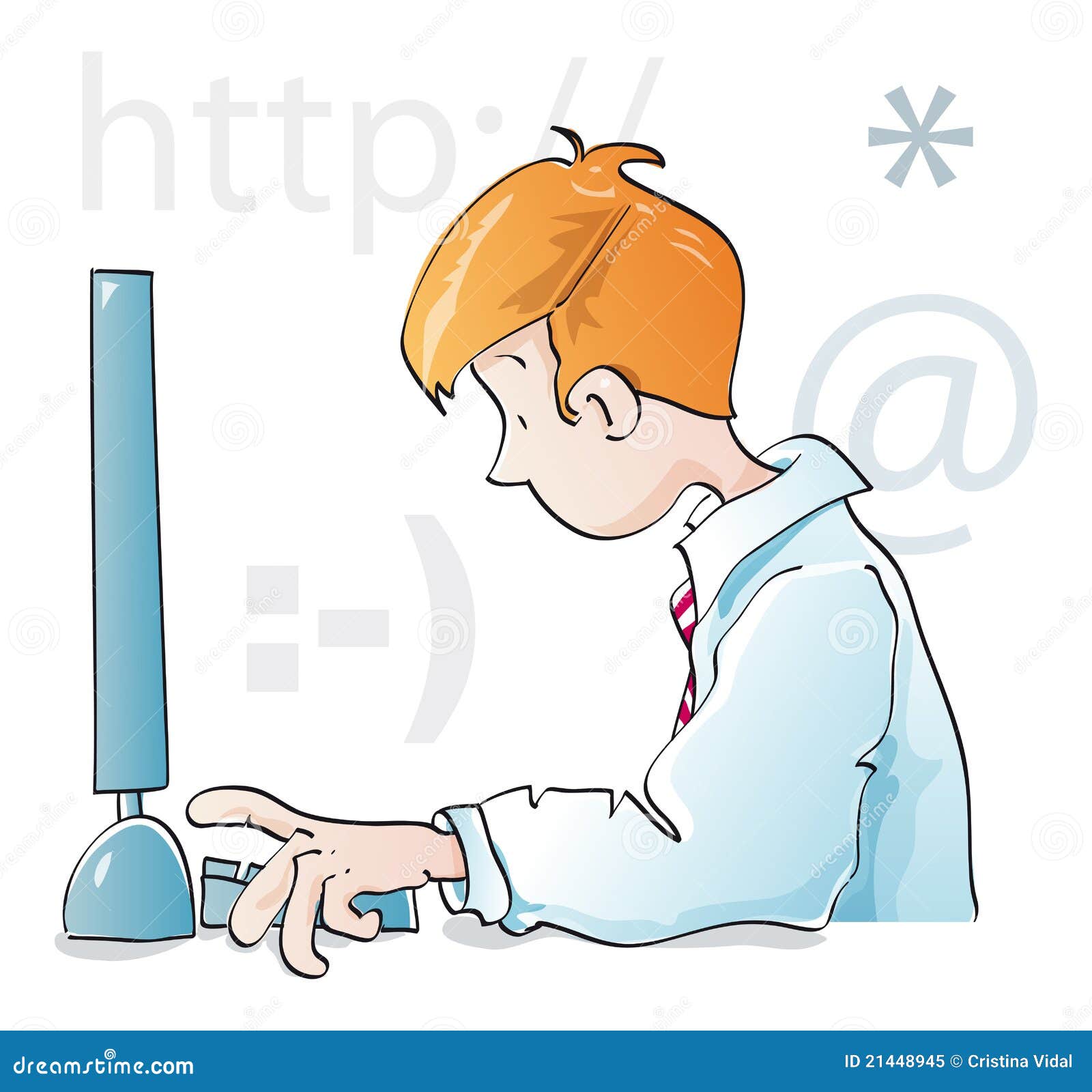 Computer science student stock illustration. Illustration of navigator ...