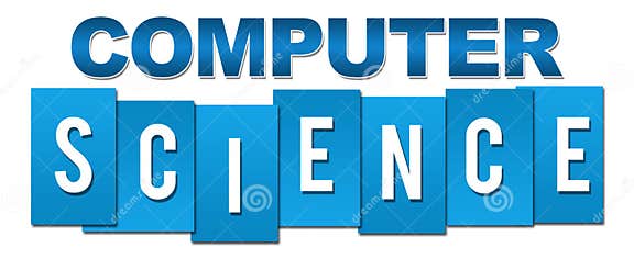 Computer Science Blue Professional Stock Illustration - Illustration of ...