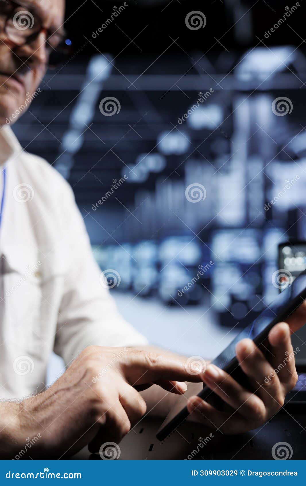 Computer Scientist Coding in Data Center Stock Image - Image of security, optimal: 309903029