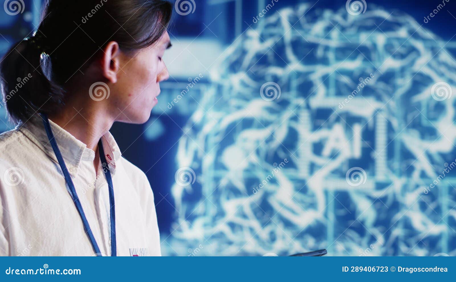 Computer Scientist Working with AI Stock Video - Video of computer ...