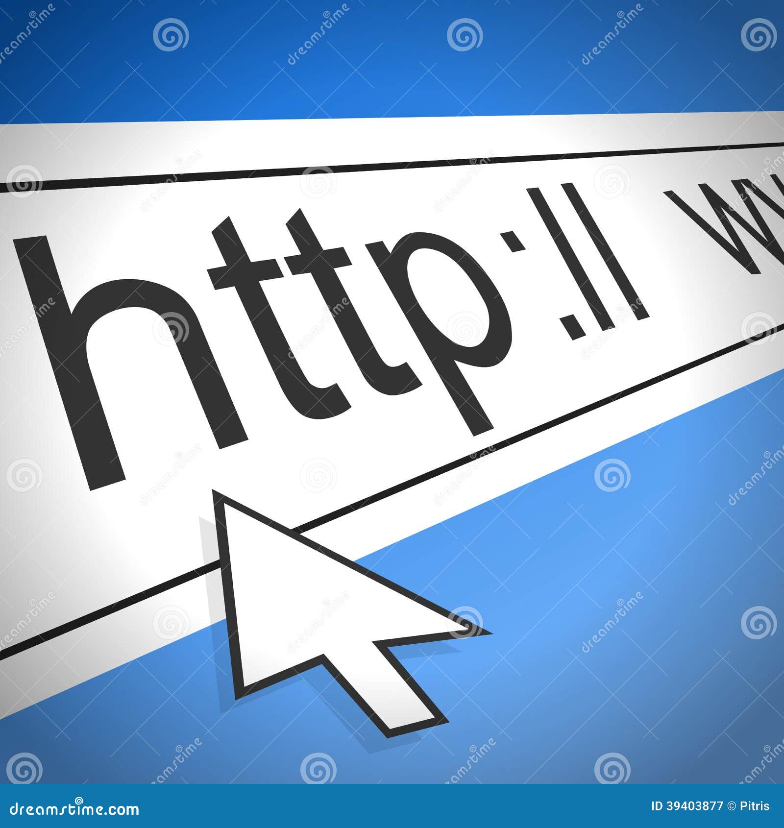 Computer Screen with Address Bar Stock Vector - Illustration of hosting ...