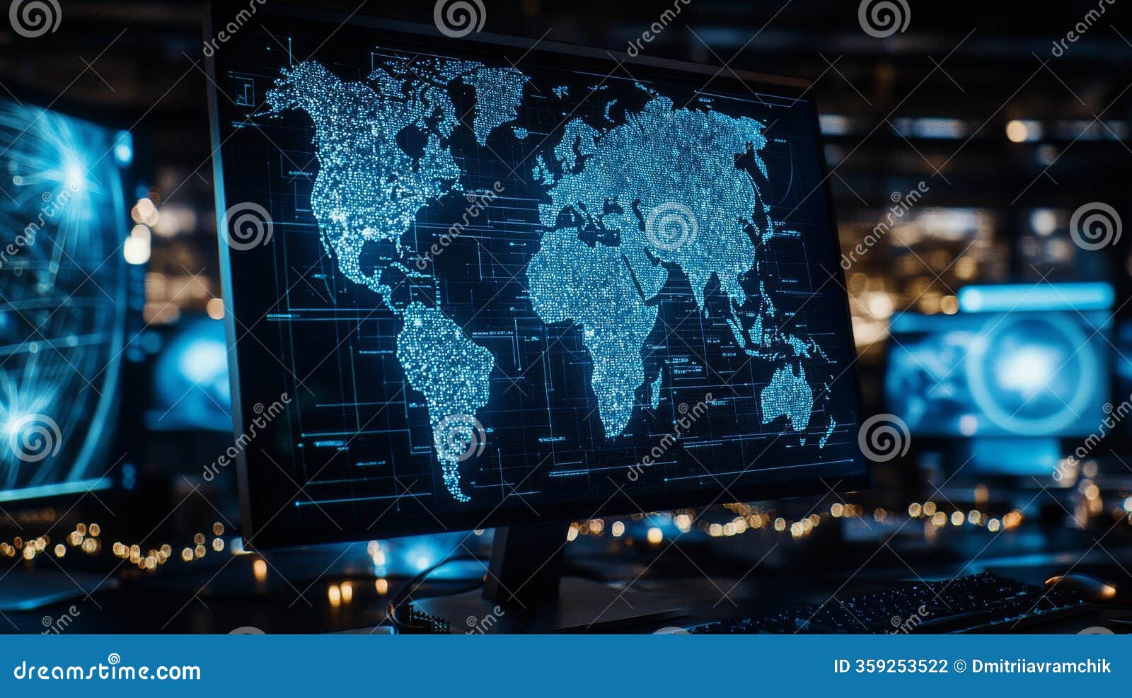 On A Computer Screen An Automated Email Sequence Flowchart Is Displayed Outlining The Process