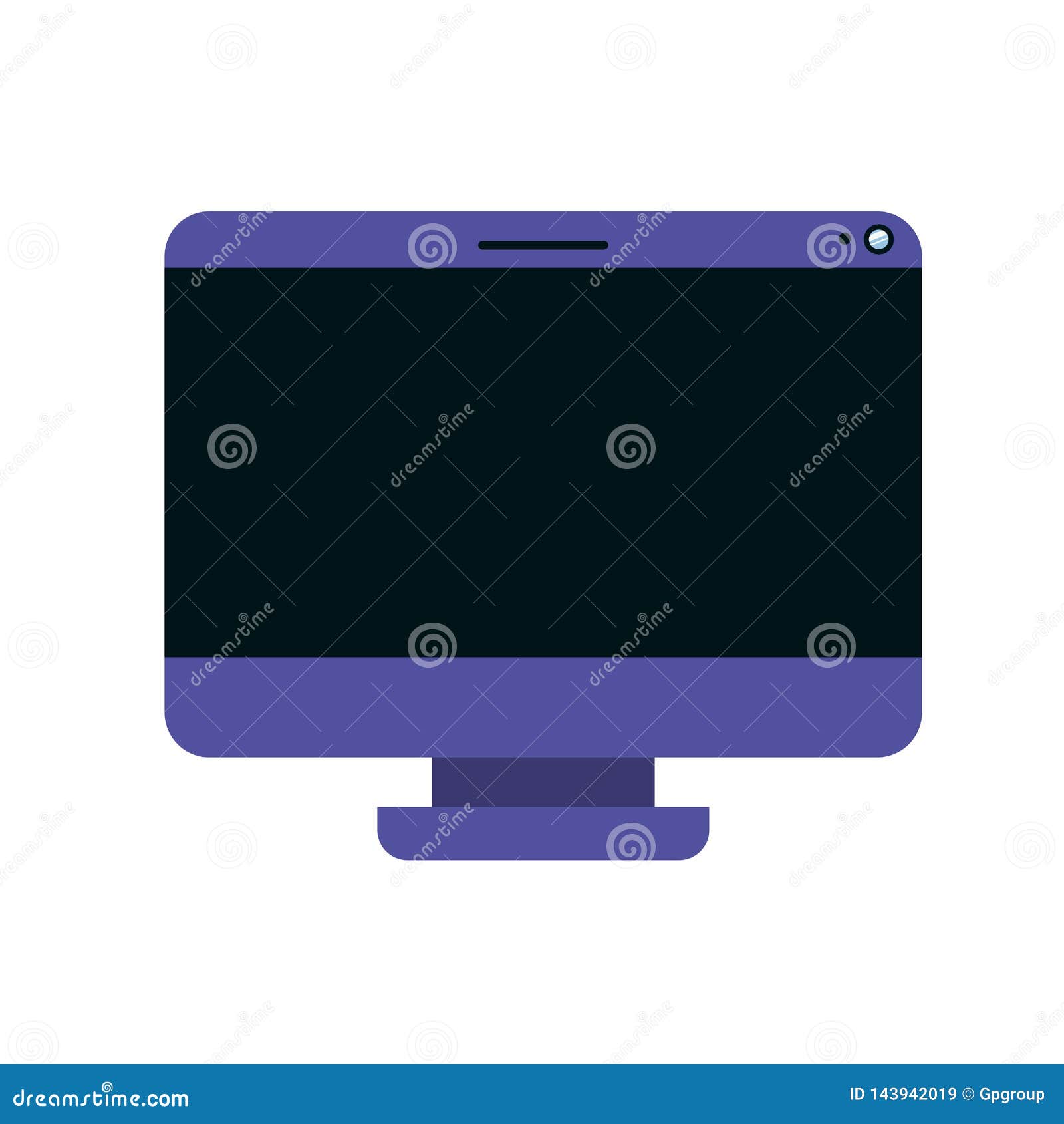 Computer Screen Avatar Character Stock Vector - Illustration of design ...