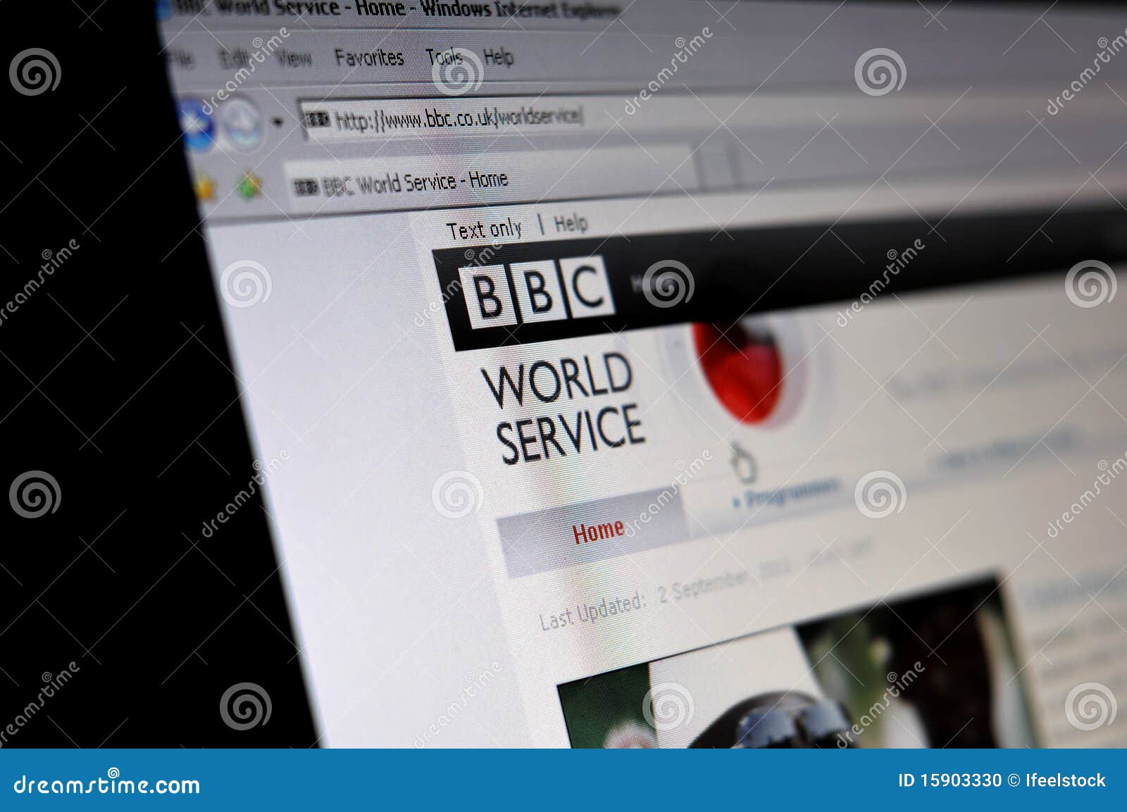 Computer Screen with BBC World Service Page Editorial Image - Image of ...