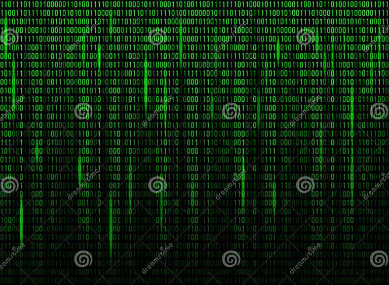 Computer Screen Binary Data Code Stock Vector Illustration Of Concept Cipher 75789068