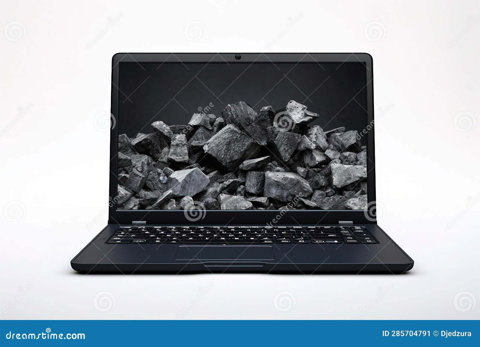 Computer Screen with Black Coal on it Stock Image - Image of shopping ...