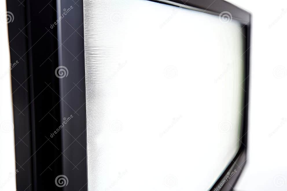 Computer Screen with Blank Display and Isolated Background, Showing ...