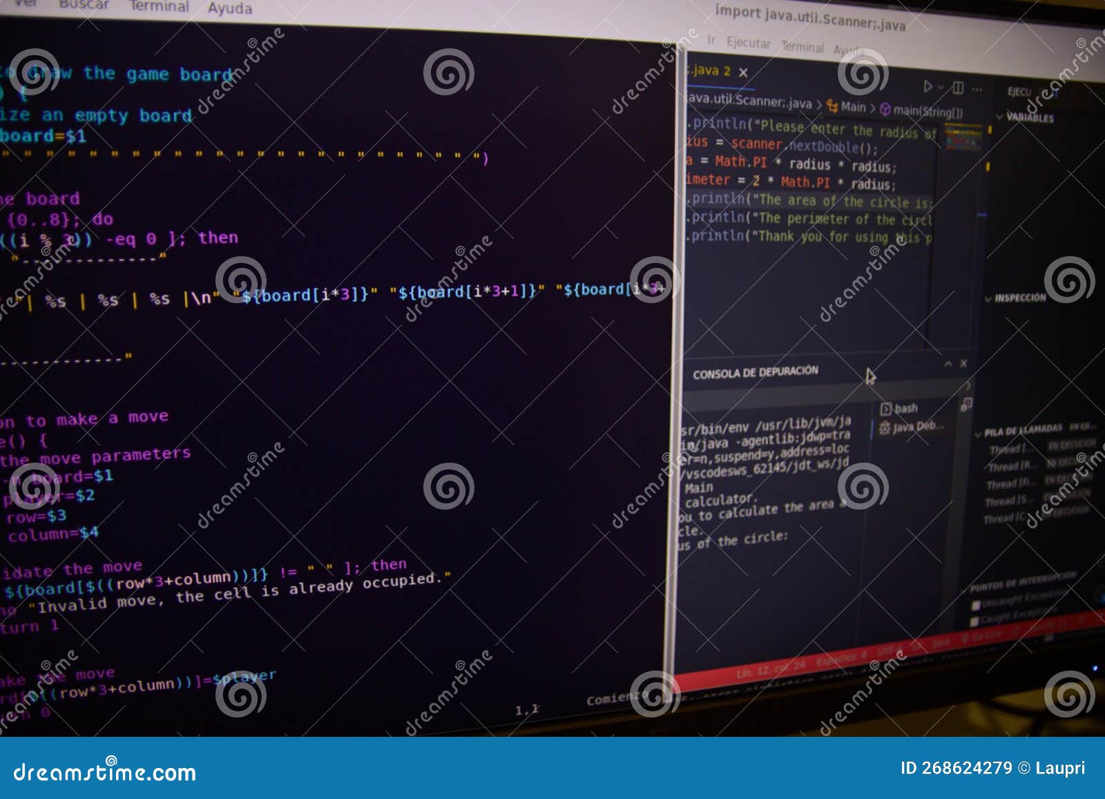 Computer Screen With Code Of A Computer Program In Java Language Computer Programming Related
