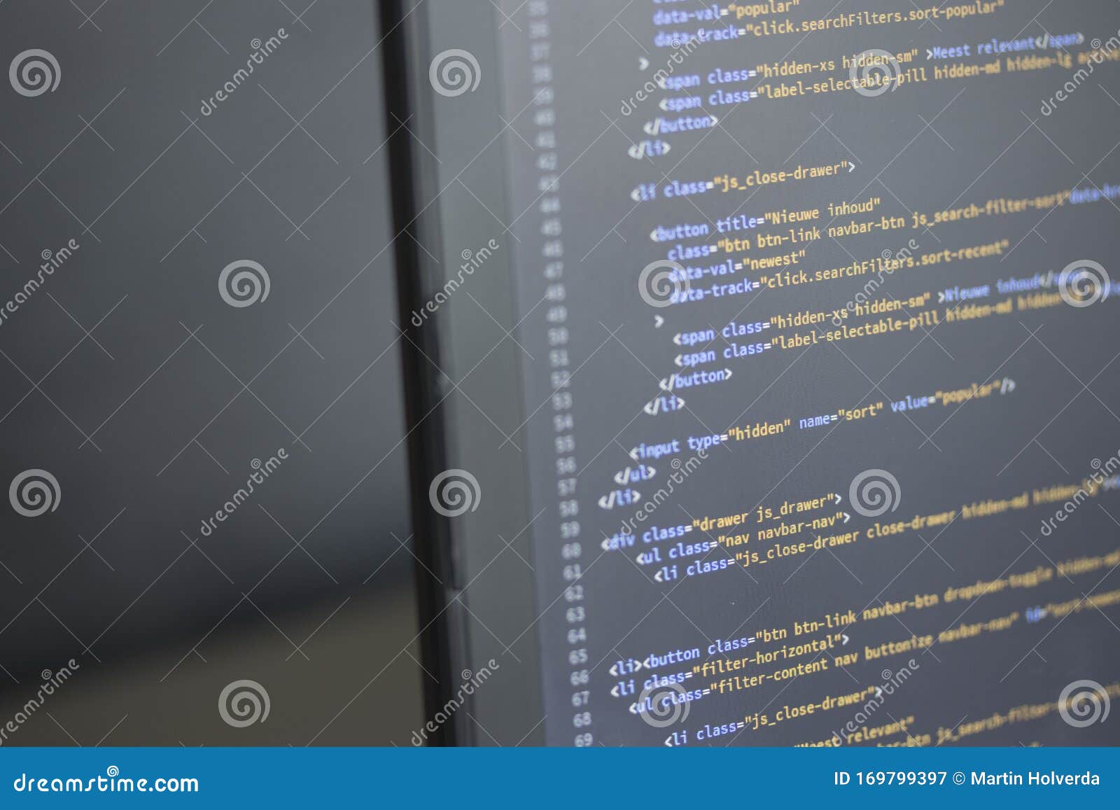 Computer Screen Coding Programming Software Text Stock Image Image Of Cyberspace Application