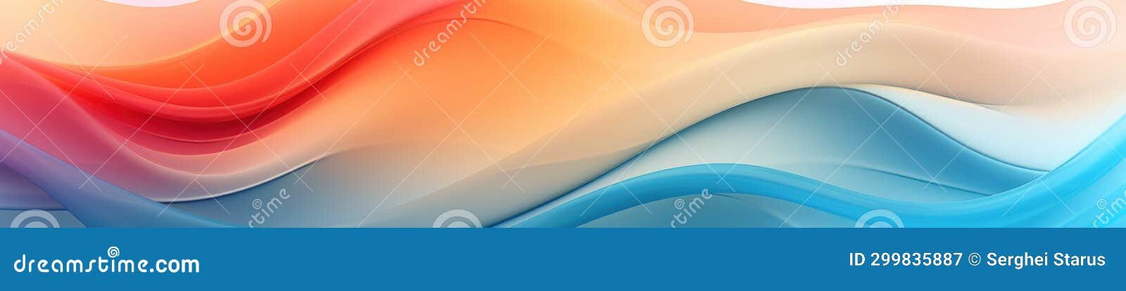 A Computer Screen with a Colorful Wave Pattern on it, AI Stock ...