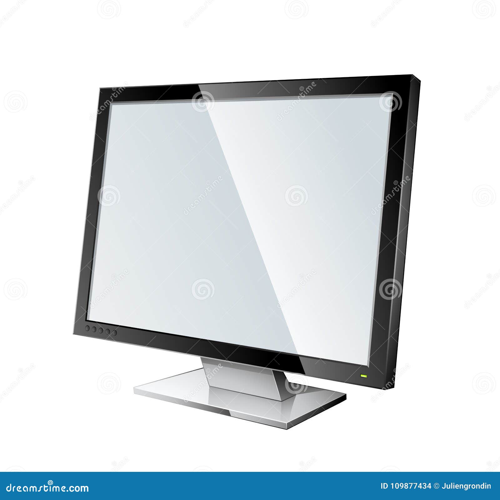 Computer Screen 3D Vector Illustration Stock Illustration ...