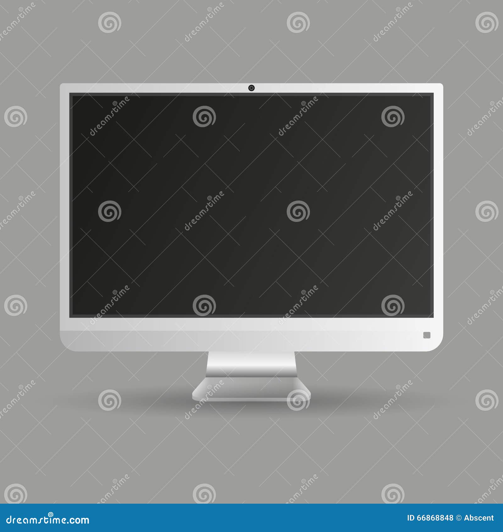 Computer screen display stock vector. Illustration of equipment - 66868848