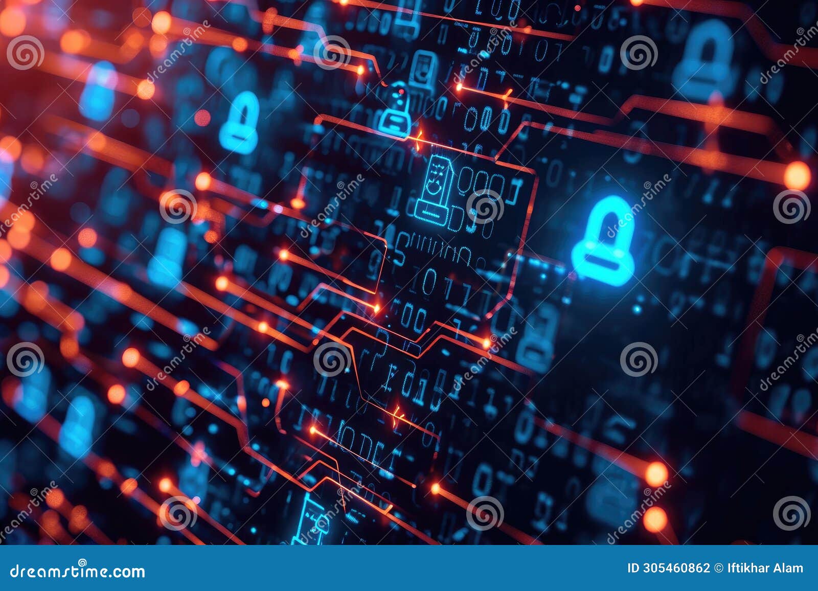 A Computer Screen Displaying a Lock Symbol, Indicating that the Device ...