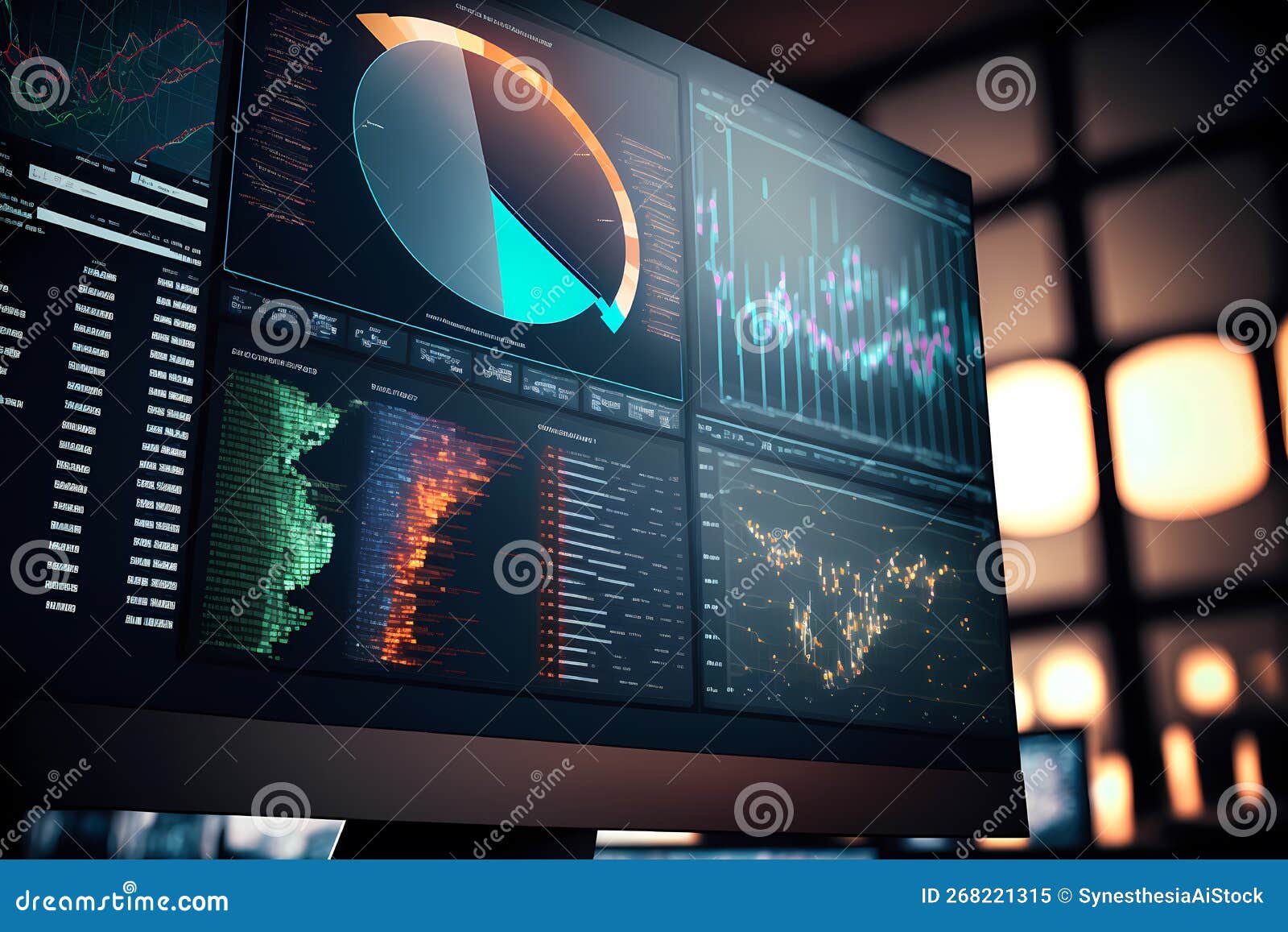 A Computer Screen Displaying Multiple Financial Reports and Graphs and ... A Computer Screen Displaying Multiple Financial Reports and Graphs and ...