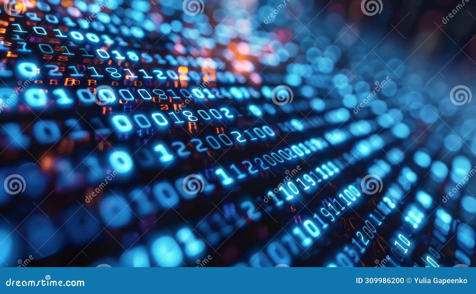 Computer Screen Displaying Multiple Numbers Stock Photo - Image of computation, numerical: 309986200