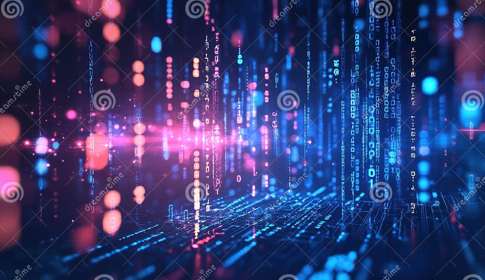 A Computer Screen Displaying a Multitude of Numbers and Data Points Stock Photo - Image of math ...