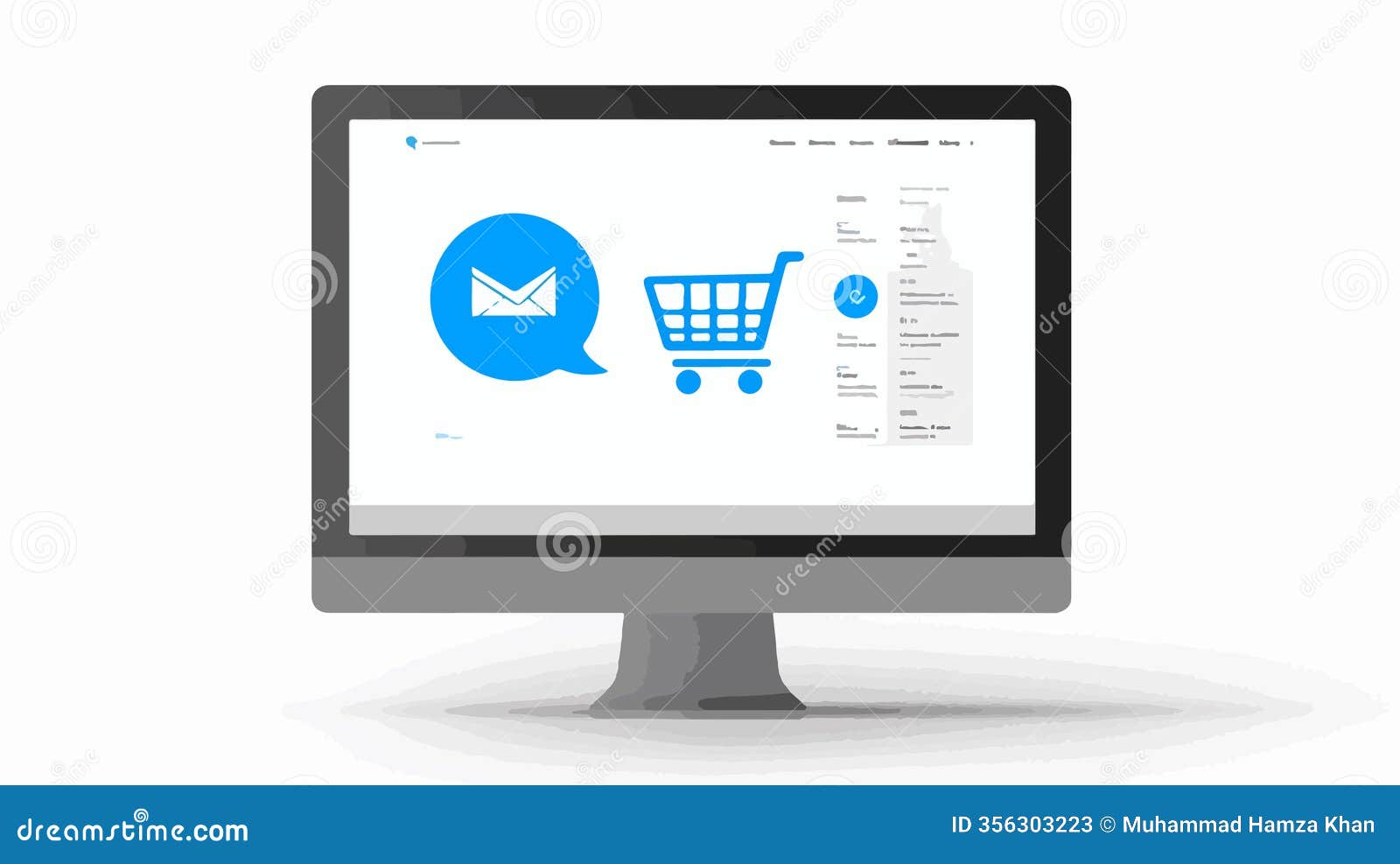Professional Computer Screen with Divided Layout for Efficient Work ...