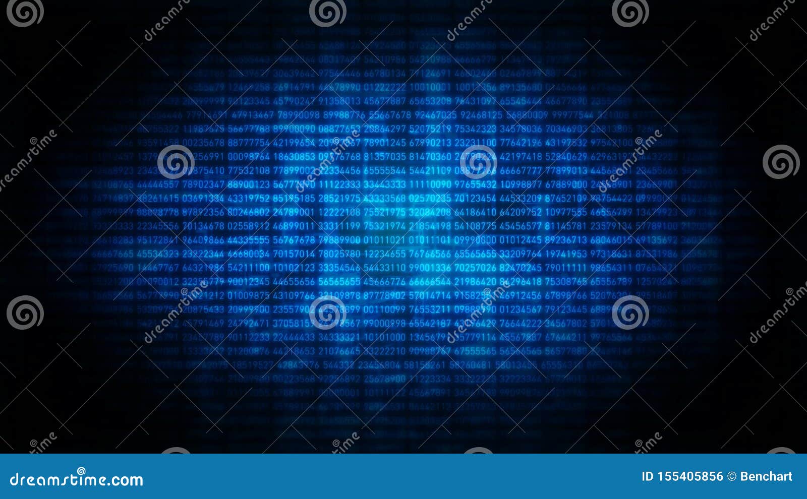 Computer Screen with Encrypted Data Hacking Loop Stock Footage - Video of encryption, abstract ...