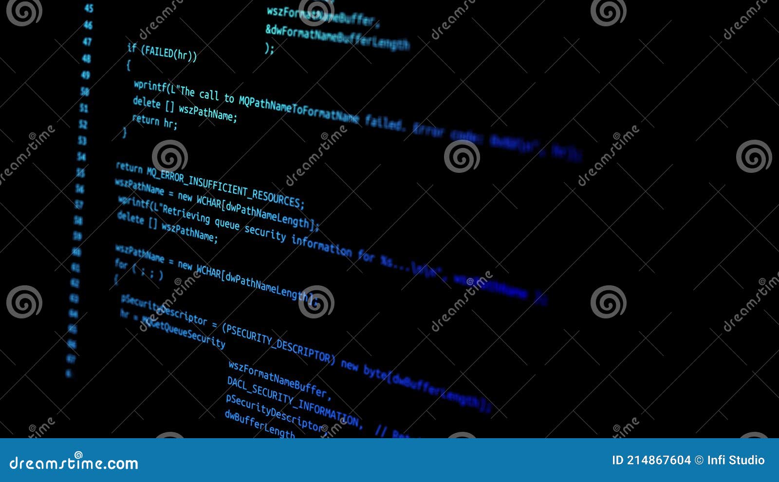 Computer Screen with Encrypted Fast Typing Coding Symbols Loop Animation. Stock Footage - Video ...