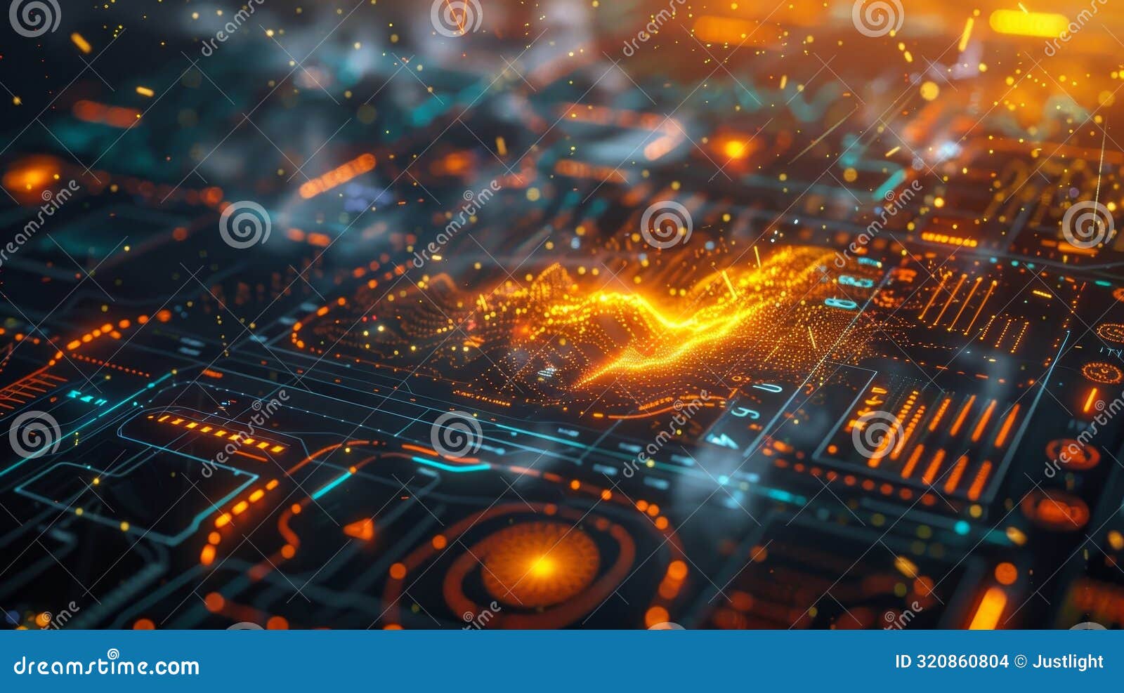 A Computer Screen Filled with a Dynamic Weather Model Showing Data from ...