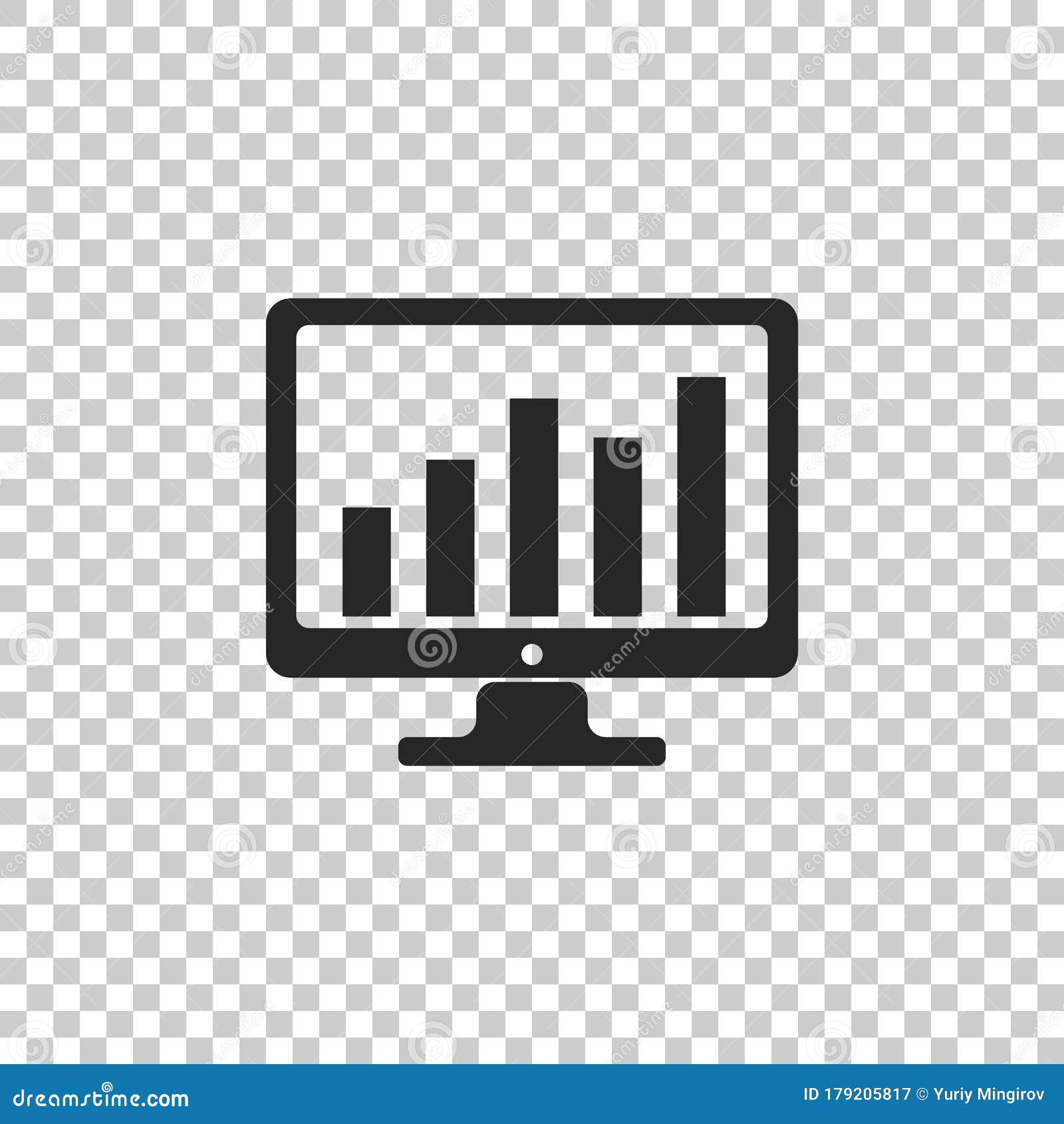 Laptop Computer Chart Graphs Screen Stock Illustrations – 858 Laptop ...