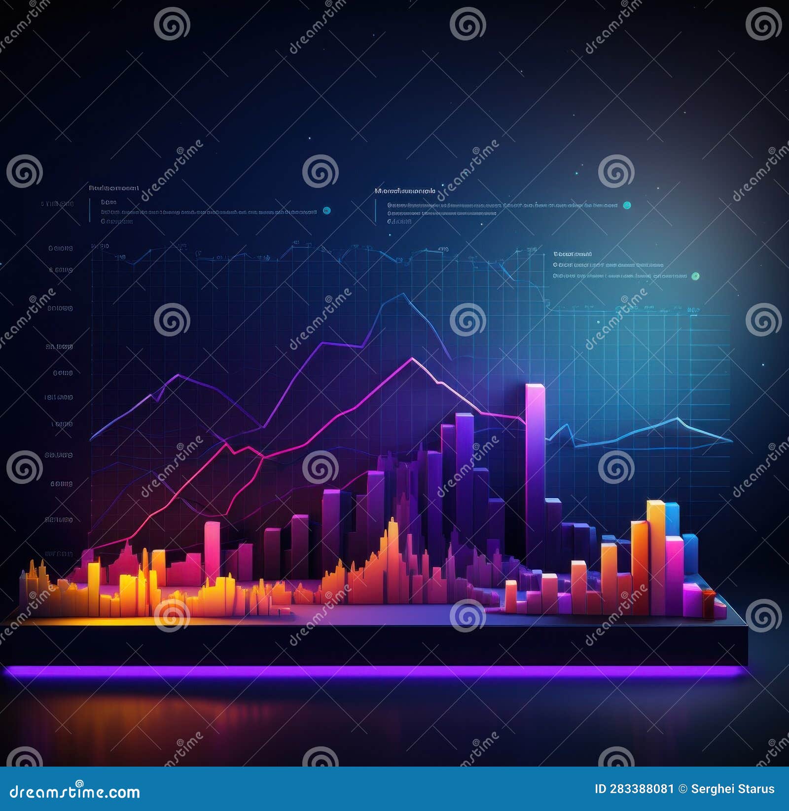 A Computer Screen with Graphs and Graphs on it. Generative AI Image ...