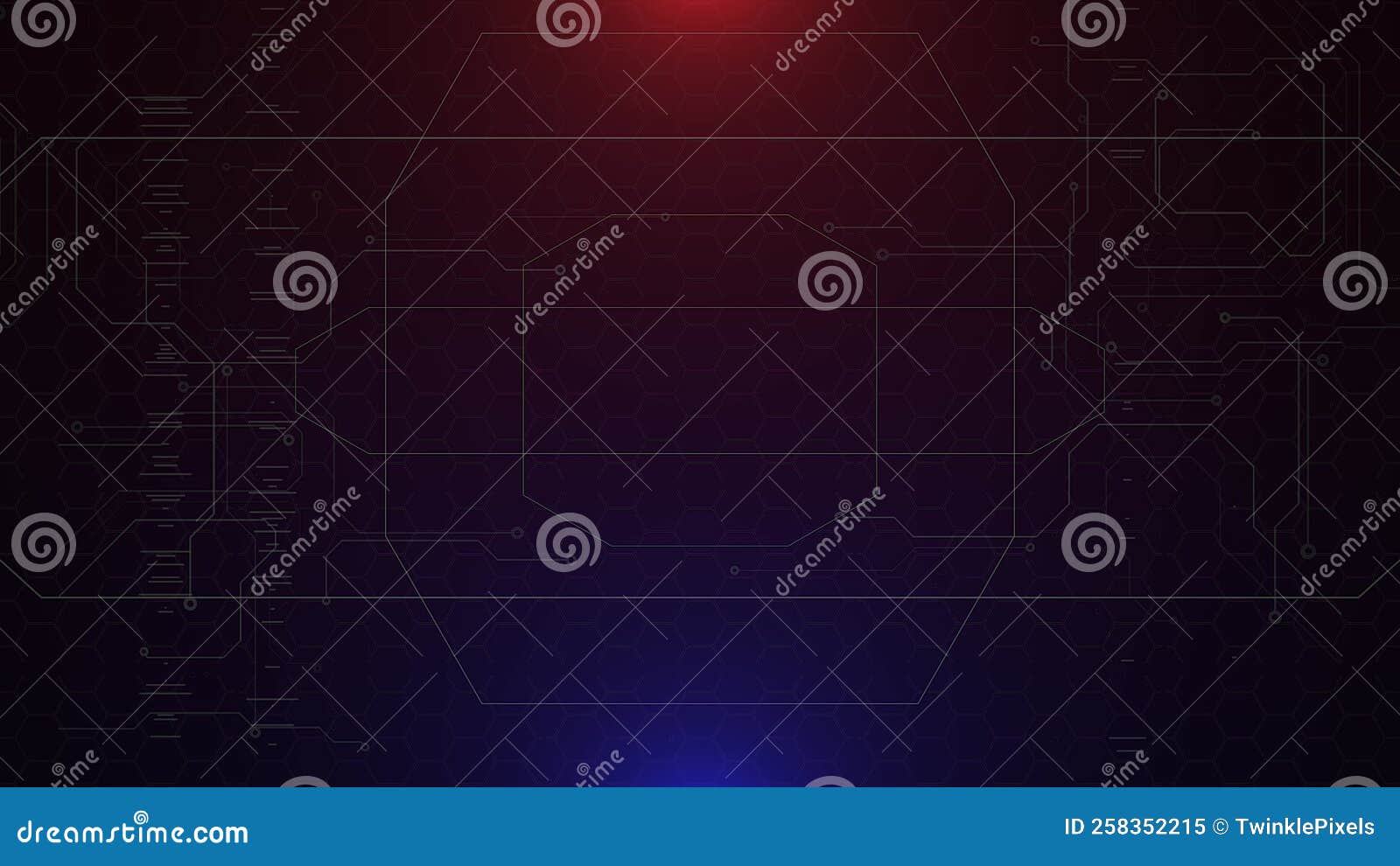 Computer Screen with Grid and HUD Elements Stock Video - Video of ...