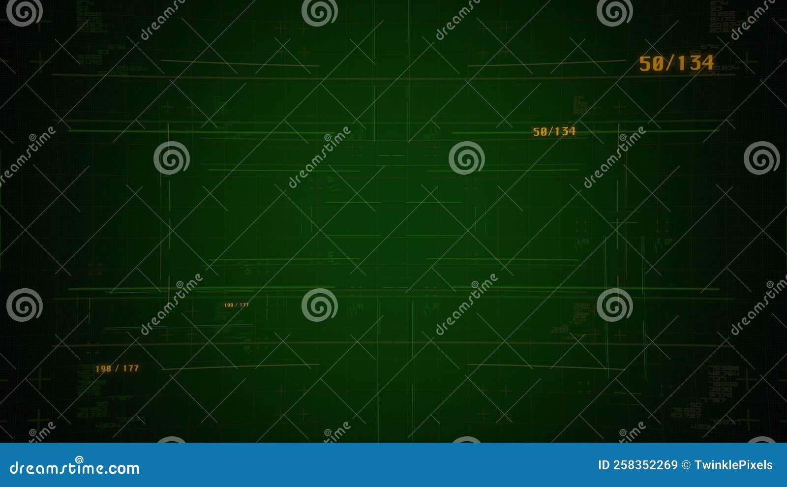 Computer Screen with Grid and HUD Elements Stock Video - Video of ...