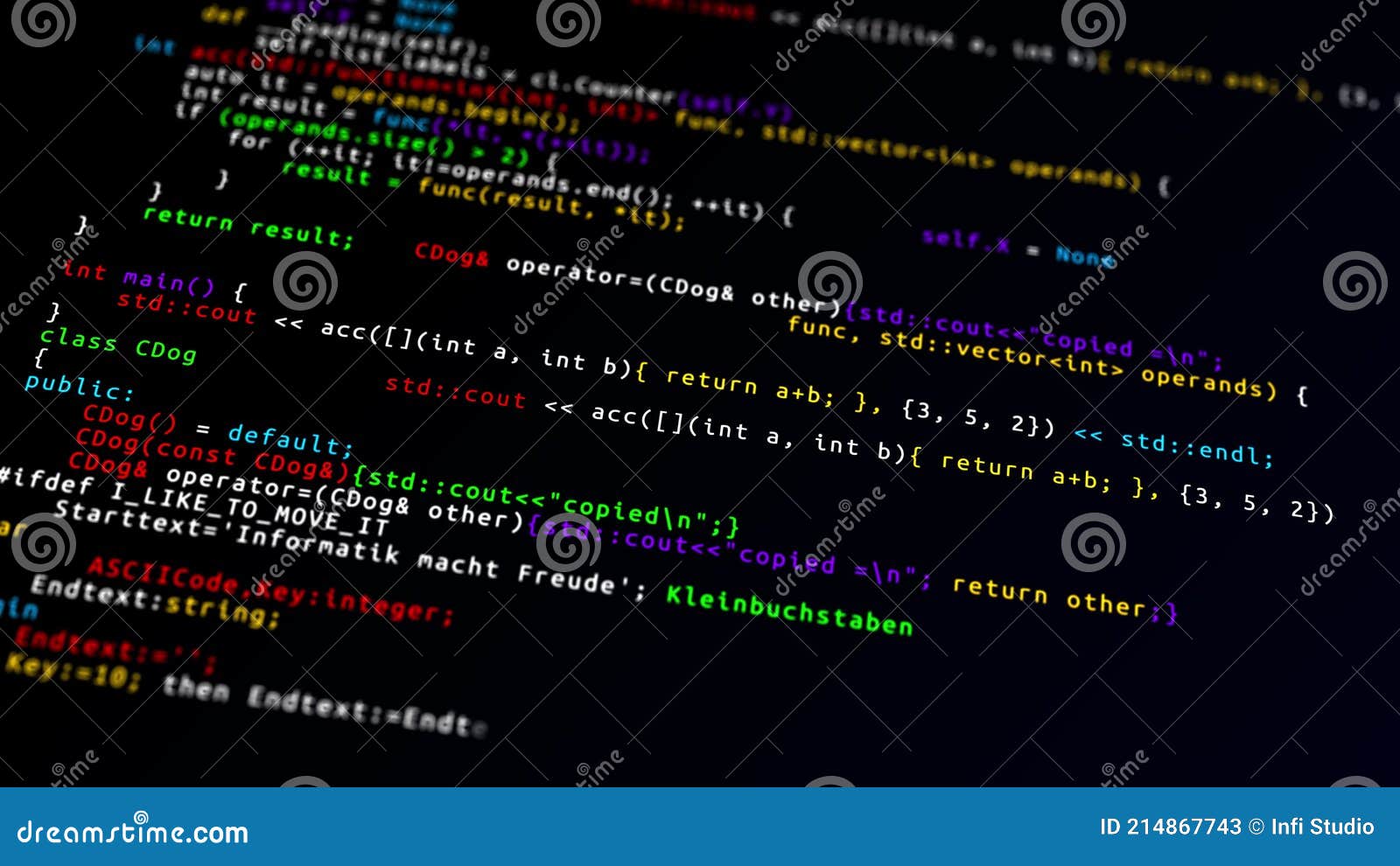 Computer Screen with Hacking Warning Message. Cybercrime Concept Stock ...