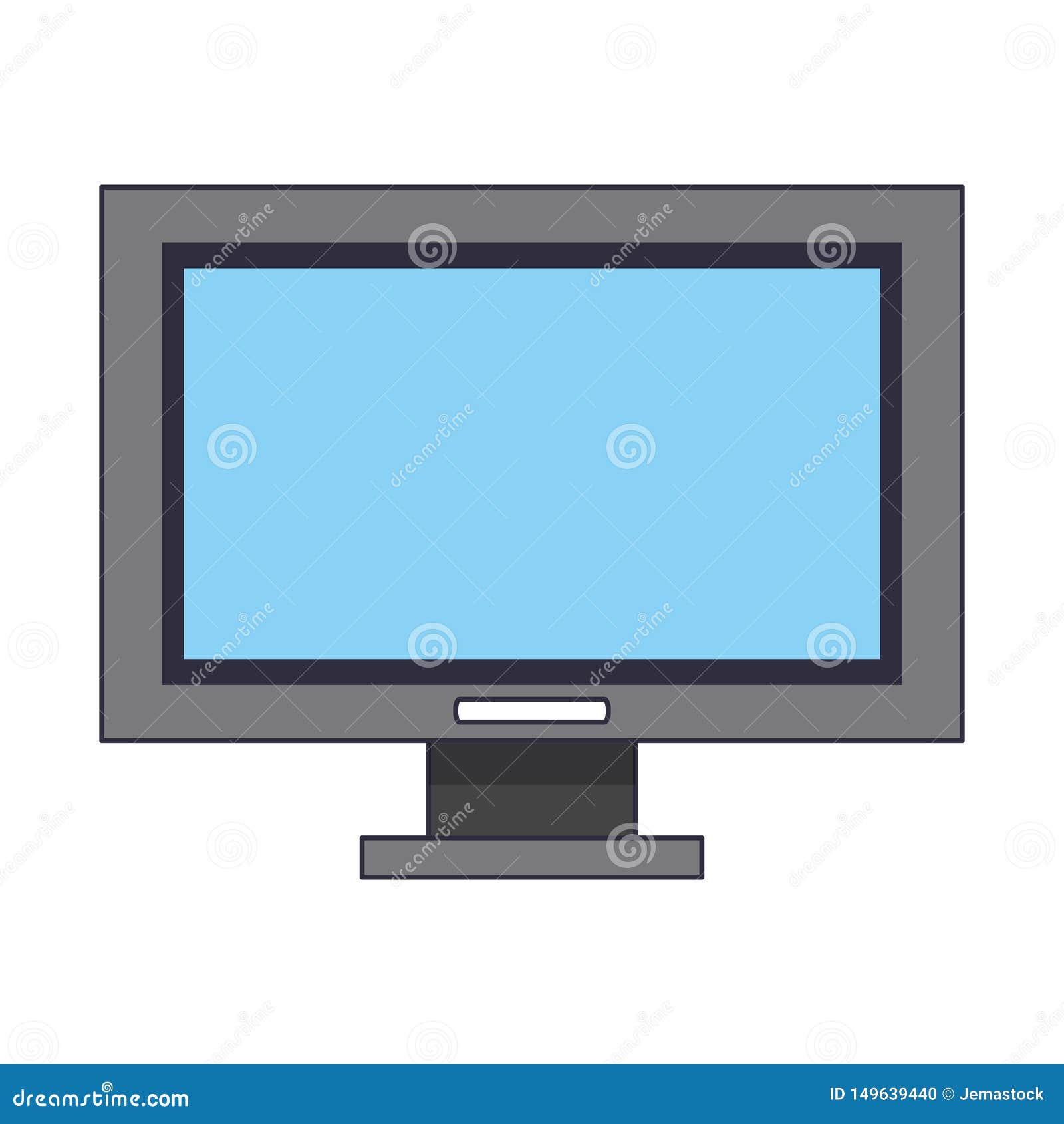 Computer Screen Icon Cartoon Isolated Stock Vector - Illustration of ...