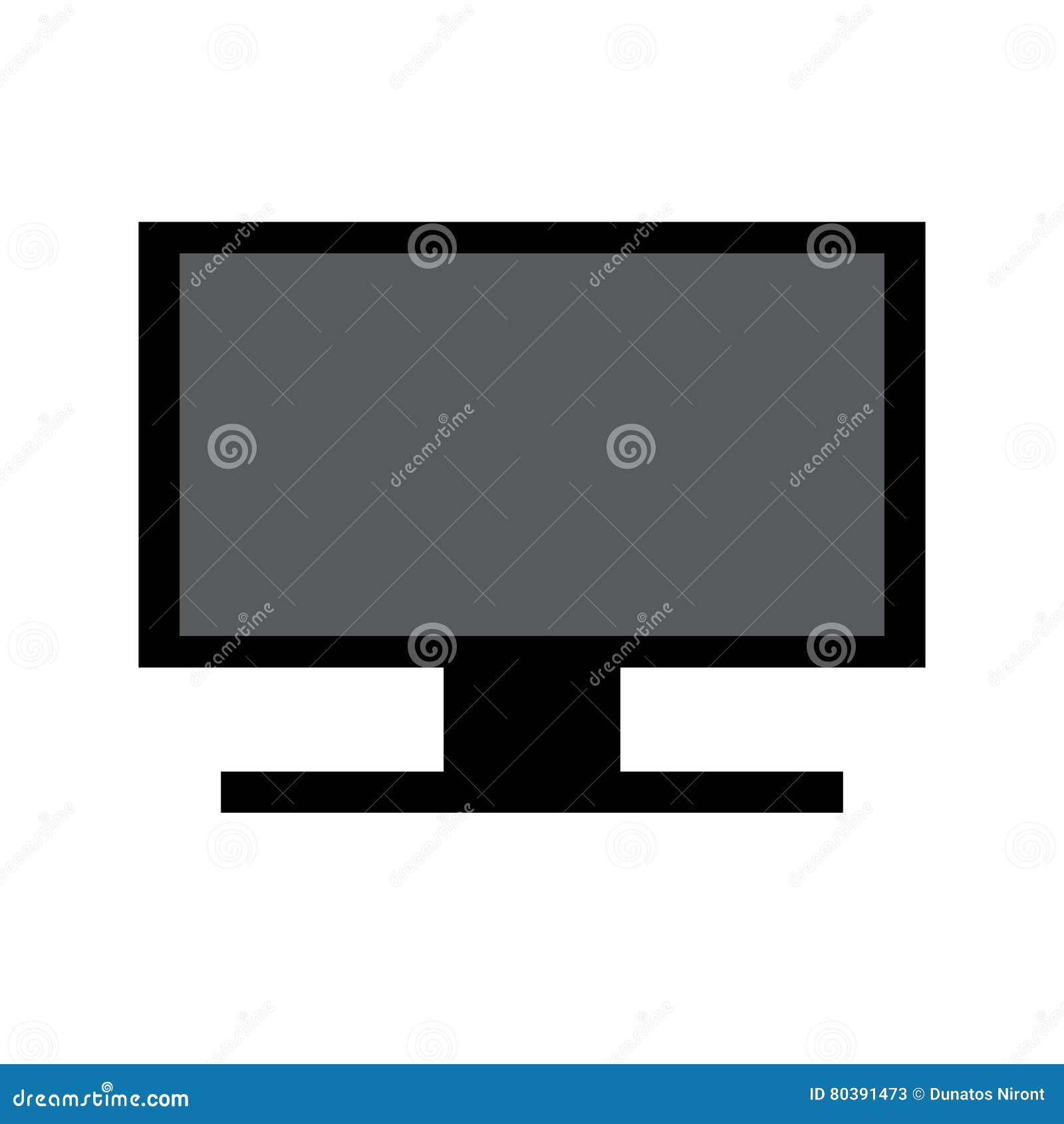 Computer screen icon stock vector. Illustration of icon - 80391473