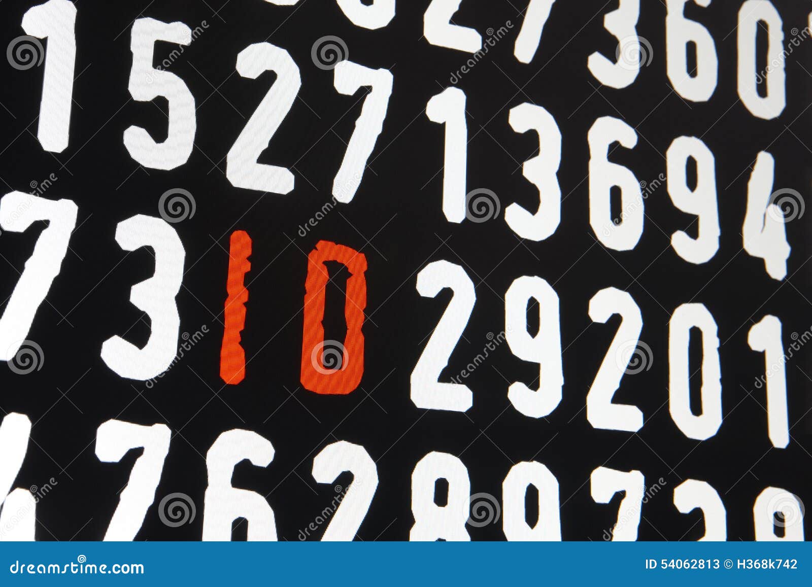 Computer Screen with Id Text on Black Background Stock Illustration ...