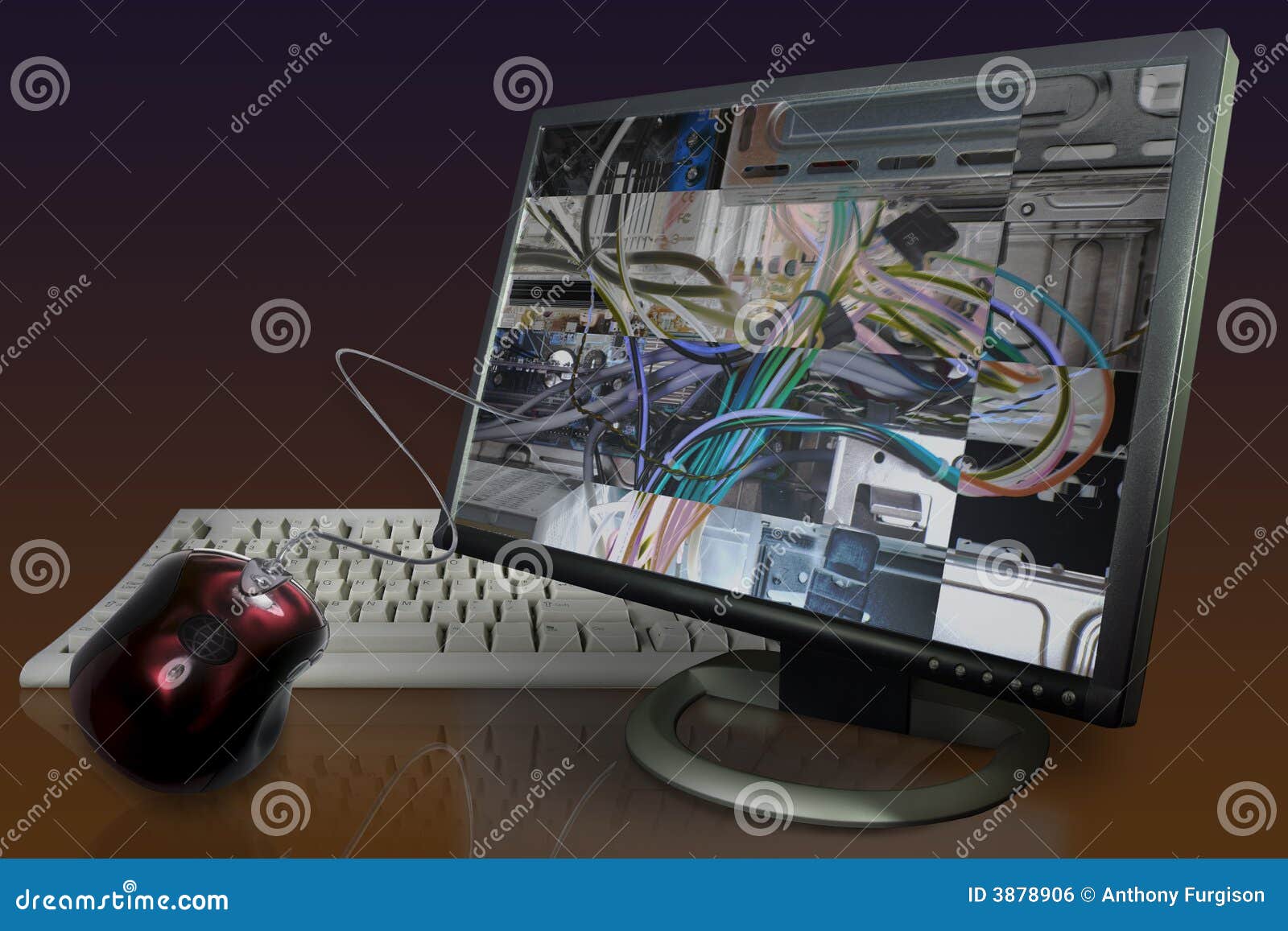 Computer screen Insides stock photo. Image of computation - 3878906