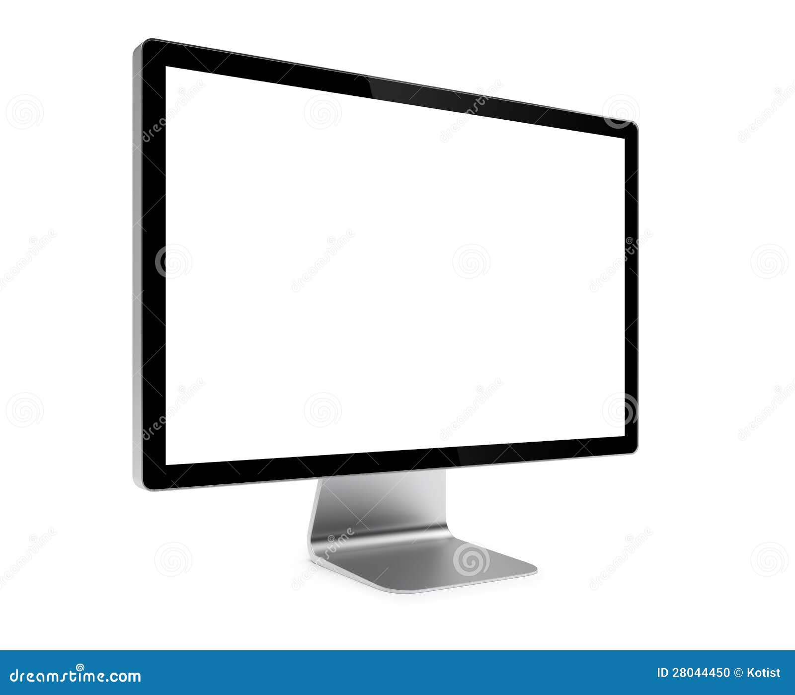 Computer screen isolated stock illustration. Illustration of gray ...