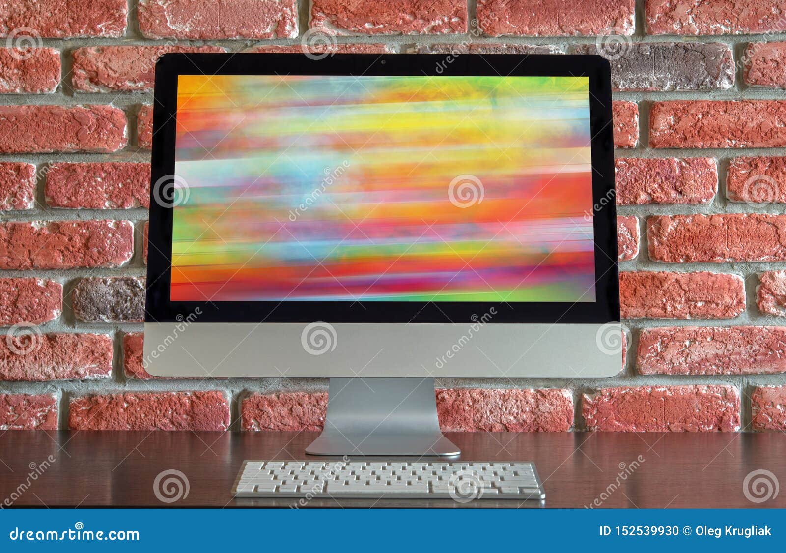 Computer Screen with LGBT Screensaver Stock Photo - Image of backdrop ...
