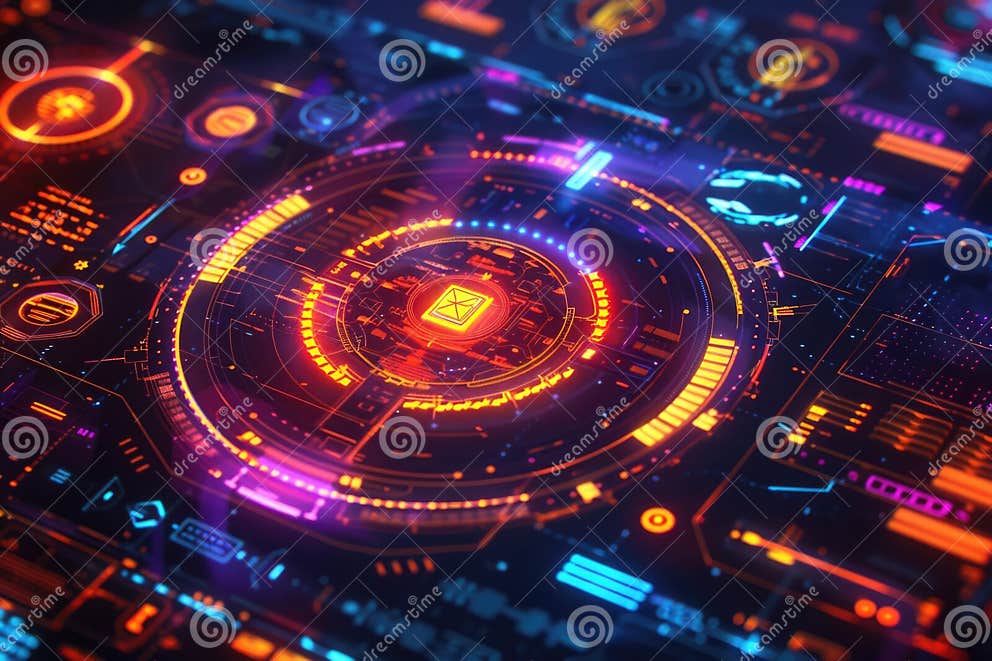 A Computer Screen with a Lock Symbol Displayed, Suitable for Concepts ...