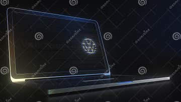 Computer Screen with the Logo of VOLKSWAGEN Made with Source Code ...