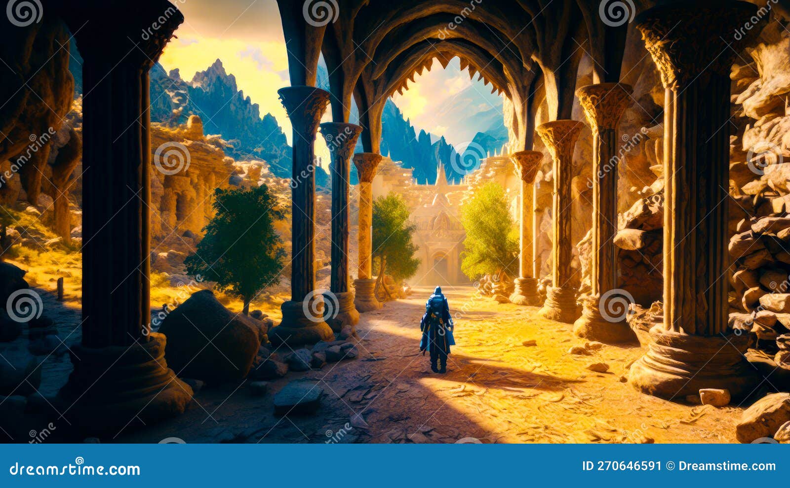 Path Fantasy Portal To Alternative Dimension In Dense Green Misty ...