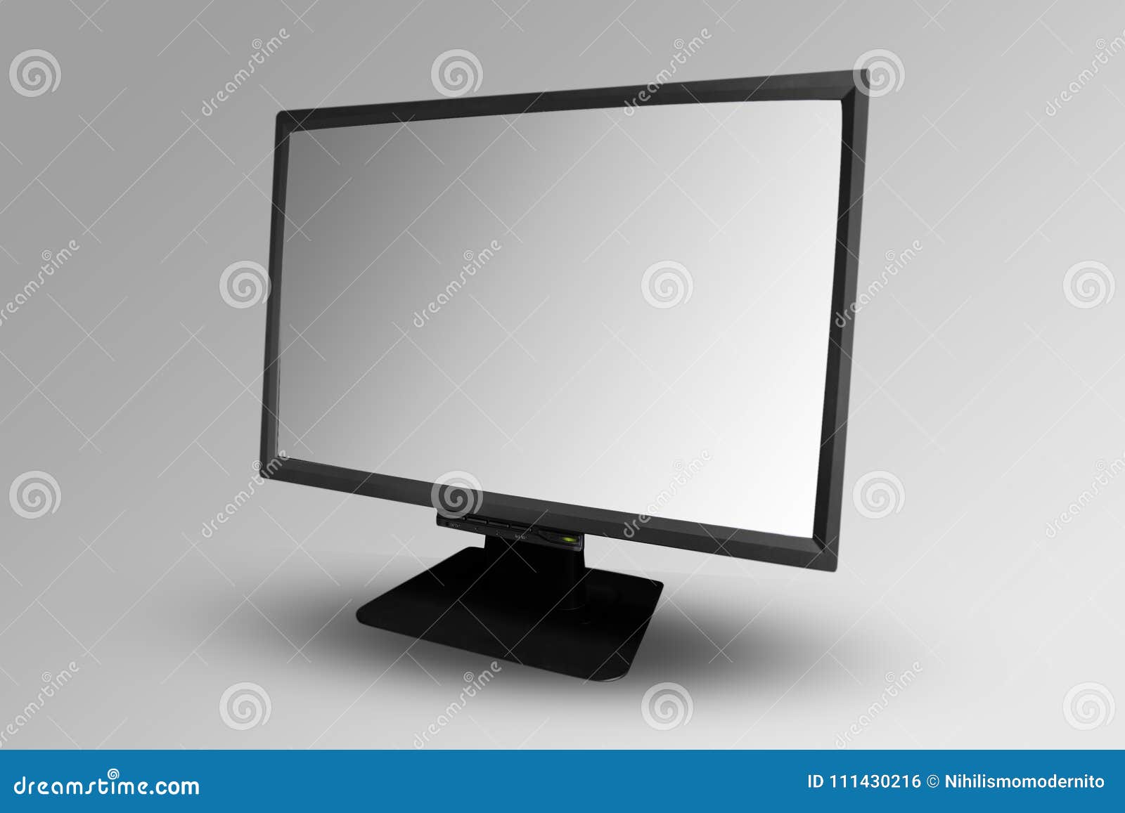 Computer Screen Mockup Blank Screen Easy To Edit Stock Photo - Image of ...