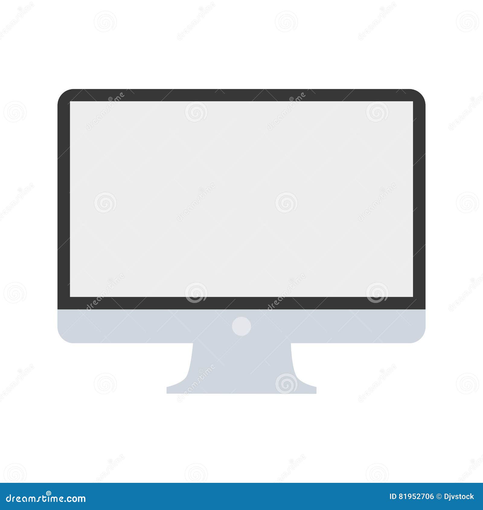 Computer Screen Monitor Technology Stock Vector - Illustration of copy ...