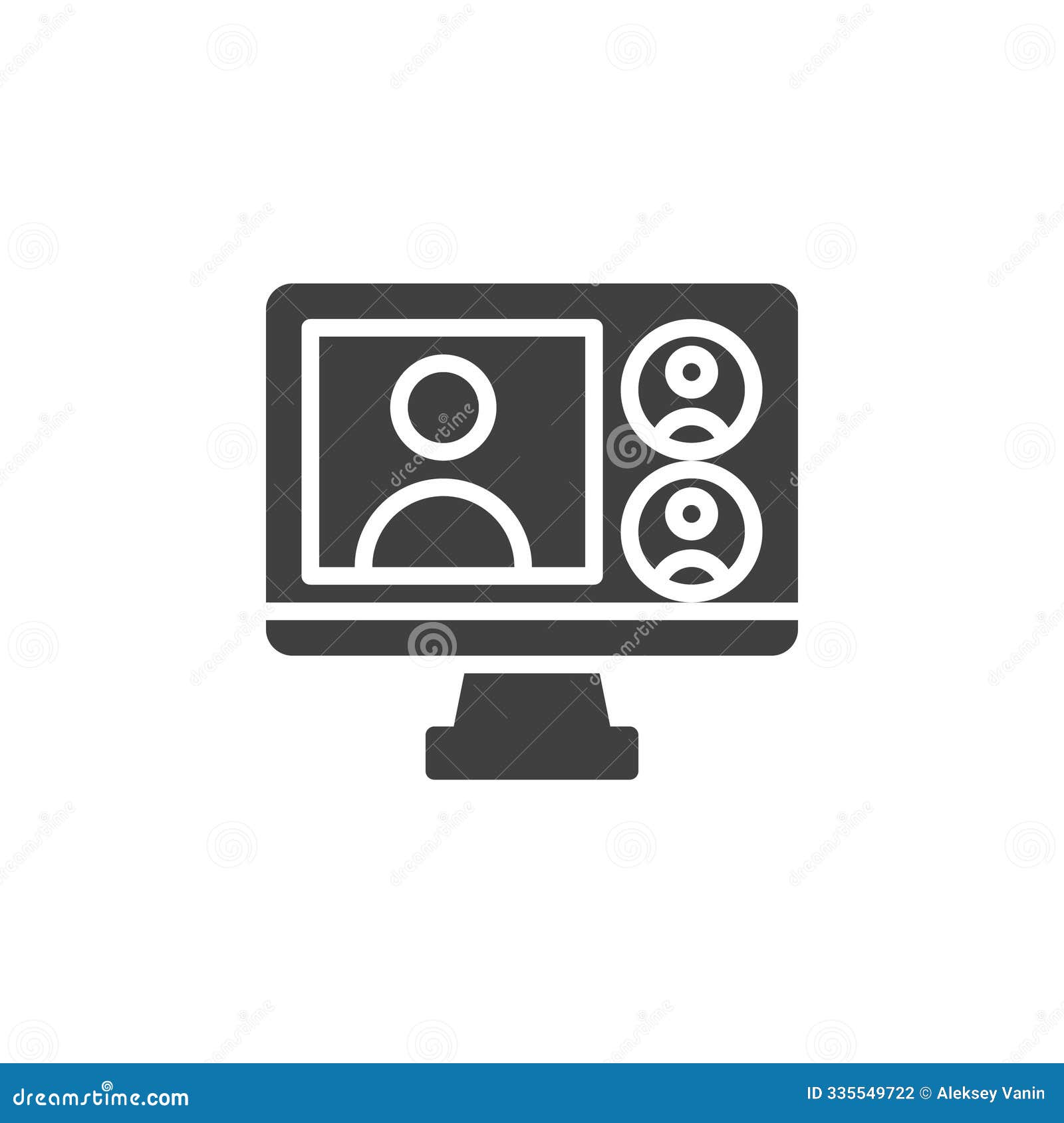 Multiple Student Studying Classroom. Black And White Pictogram ...
