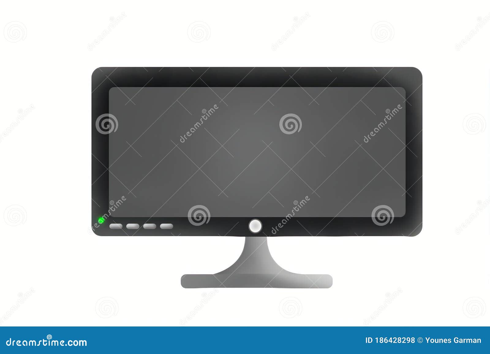 Computer Screen Illustration Stock Illustration - Illustration of edges ...