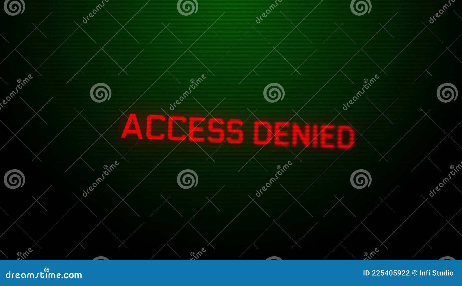 Computer Screen Password Showing ACCESS DENIED Alert System Security ...