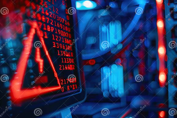 Computer Screen Pop Up Warning of a Virus or Hacker Attack. Generative ...