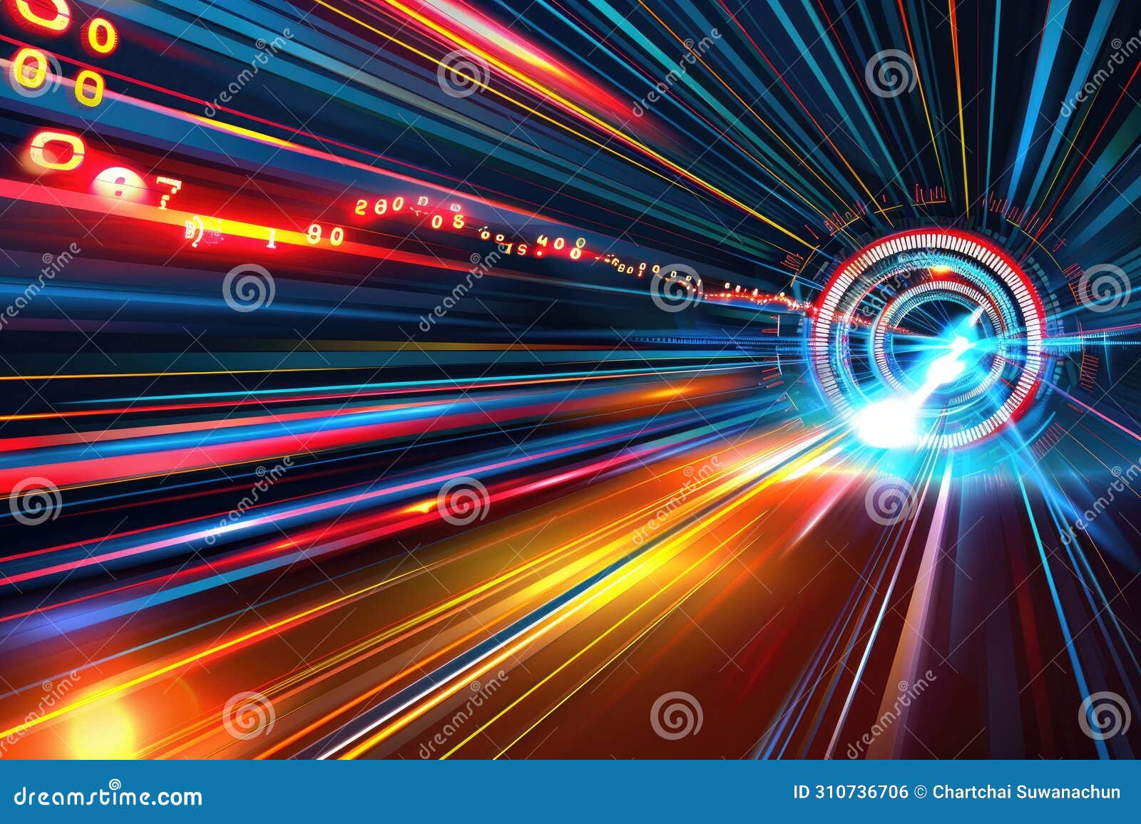 A Computer Screen with a Red Circle in the Middle by AI Generated Image ...